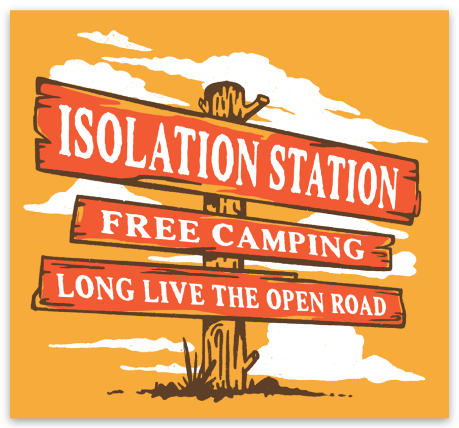 "Isolation Station" Sticker By Issa Designs – Moab Made