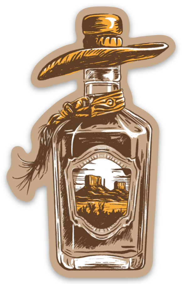 "Whiskey" Sticker By Issa Designs – Moab Made
