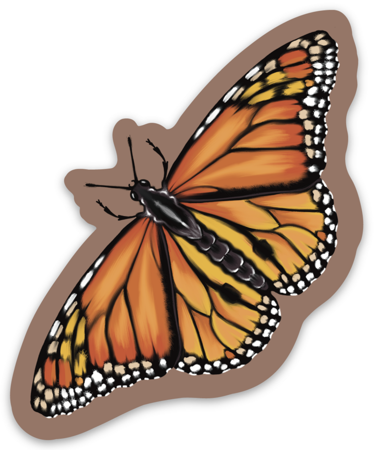 "Monarch" Sticker By Tamar Phillips – Moab Made