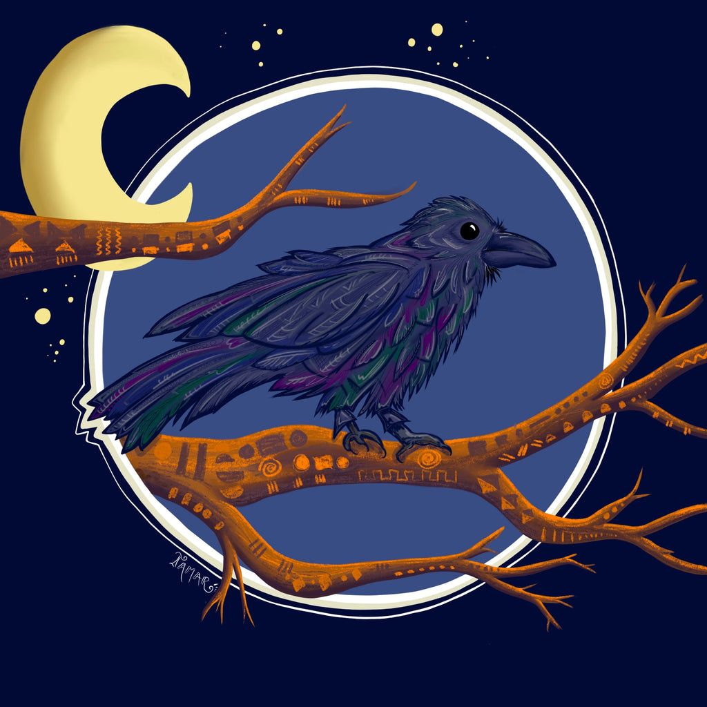 “Night Raven” Art Print by Tamar Phillips – Moab Made